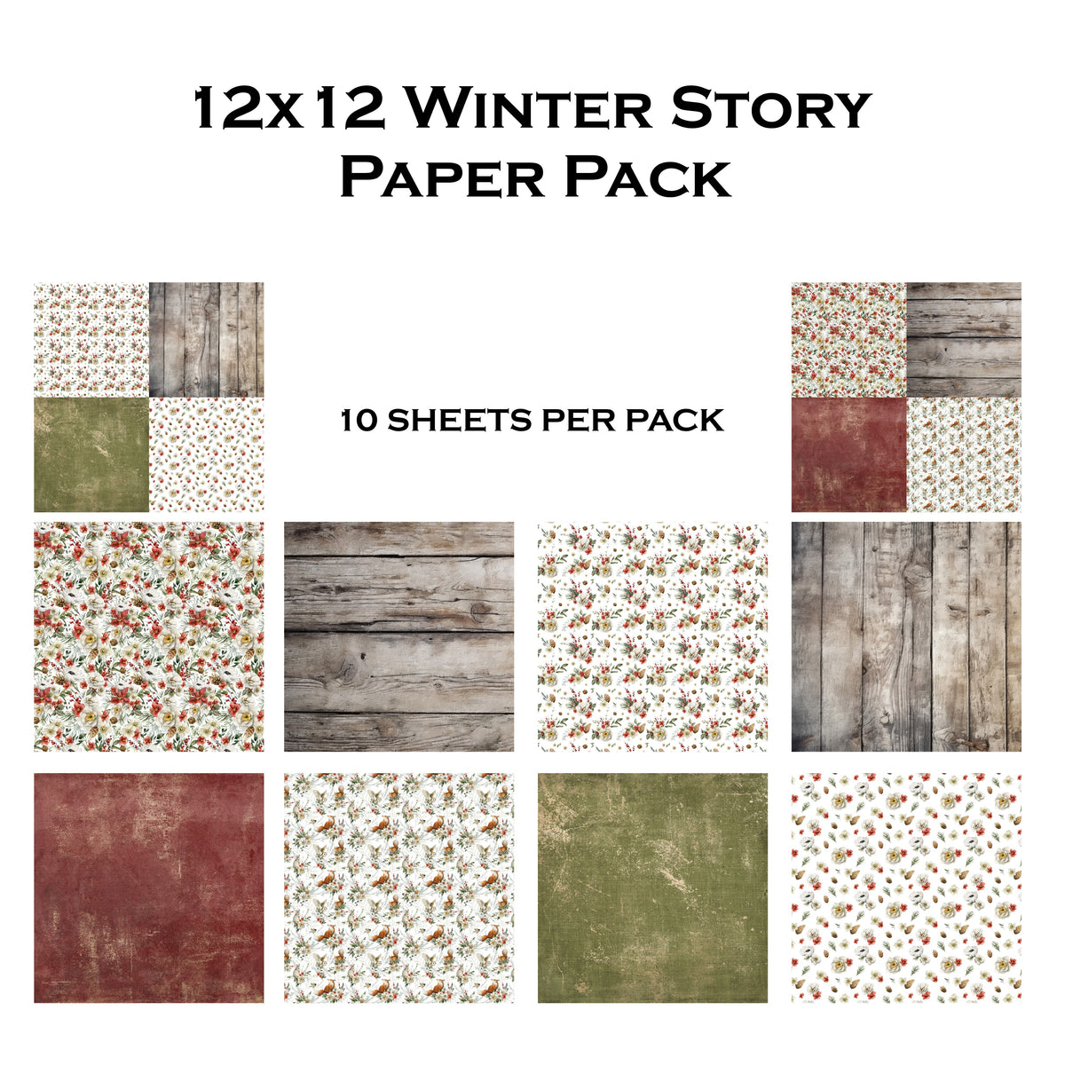 Winter Story 12x12 Paper Pack – simplystateddesign