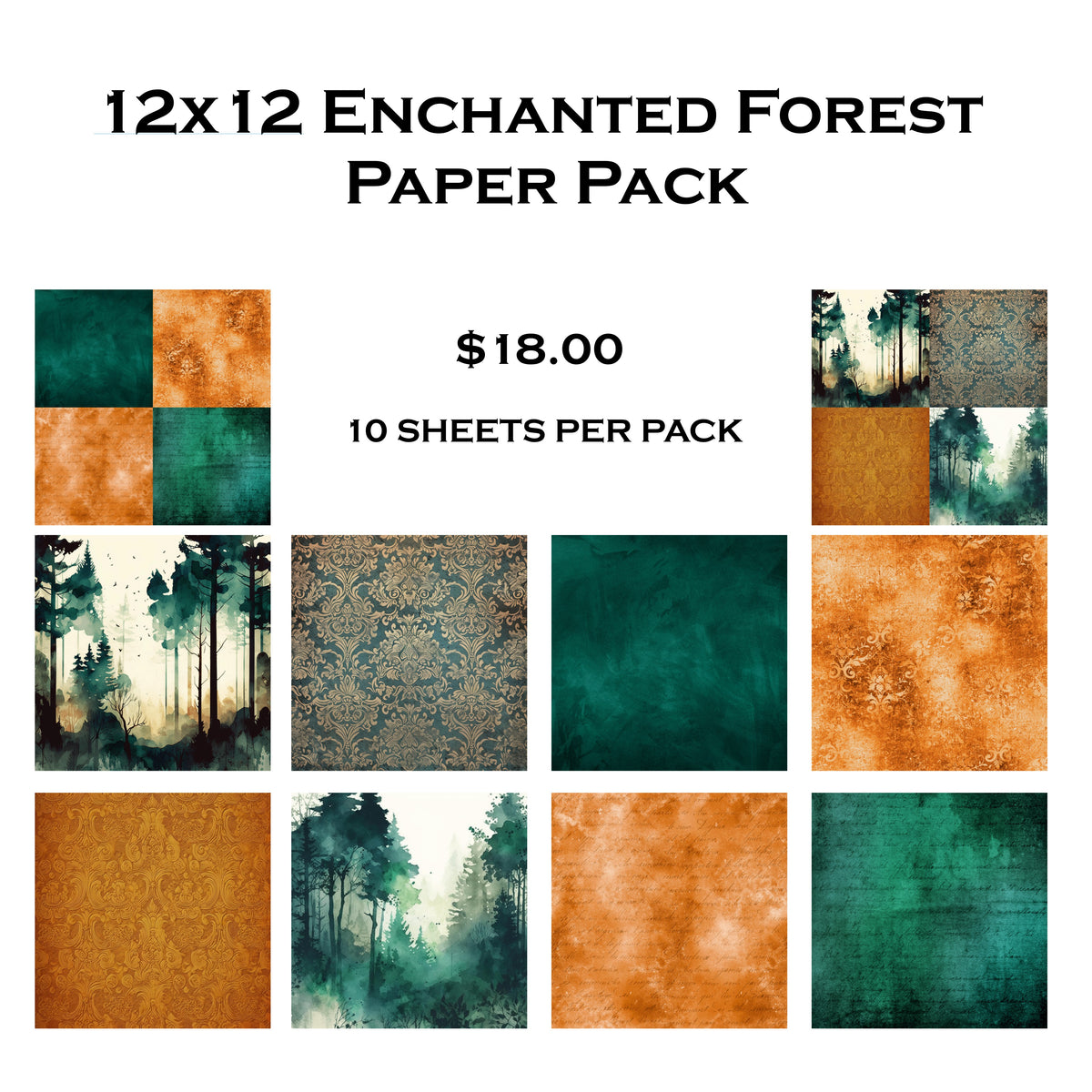 Enchanted Forest 12x12 Paper Pack – simplystateddesign