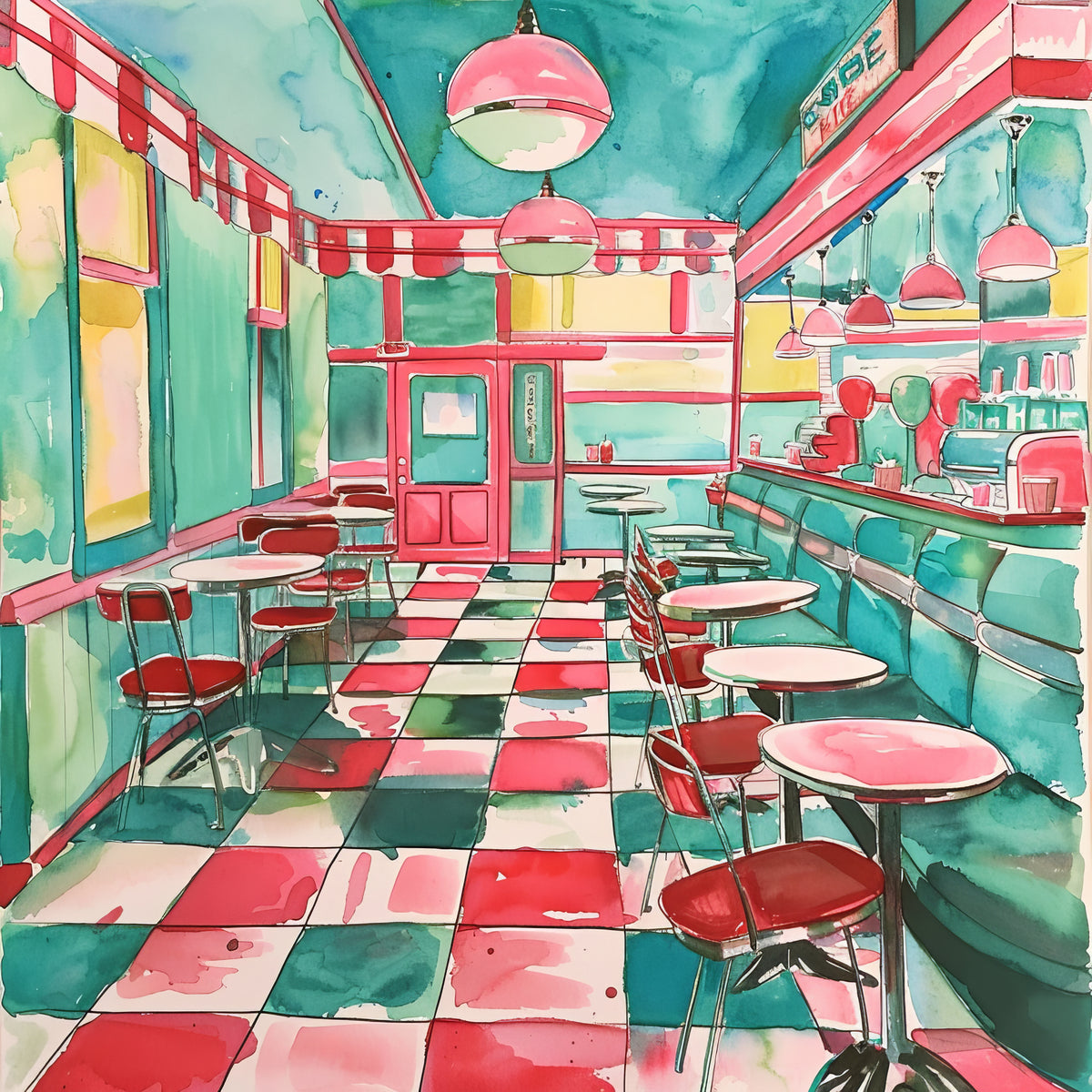 50's Diner Paper 5 – simplystateddesign