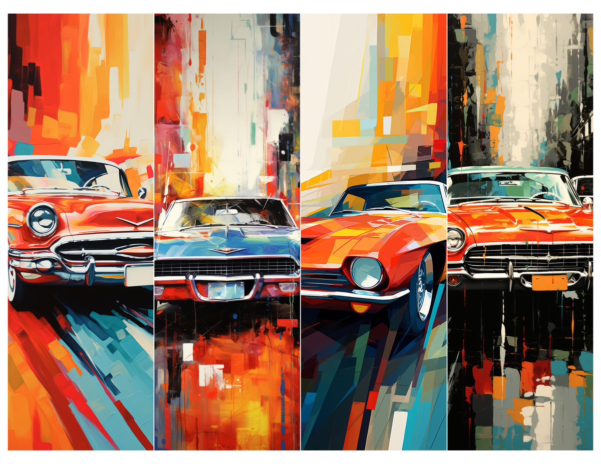 Abstract Cars Bookmark Sheet – simplystateddesign