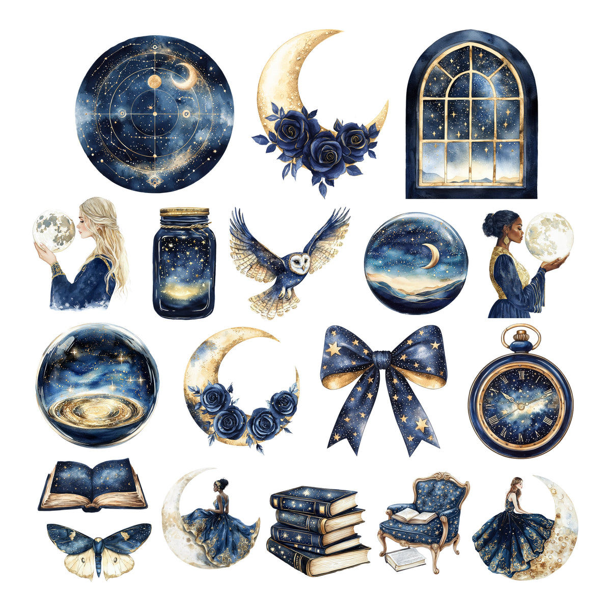 Celestial Dream Blue Ephemera – simplystateddesign