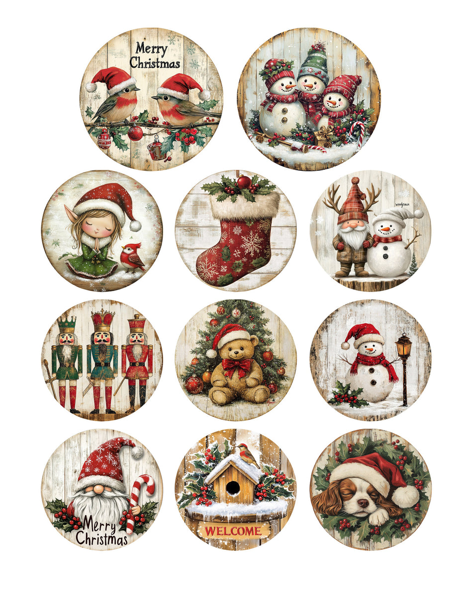 Christmas Rounds Ephemera Pack – simplystateddesign