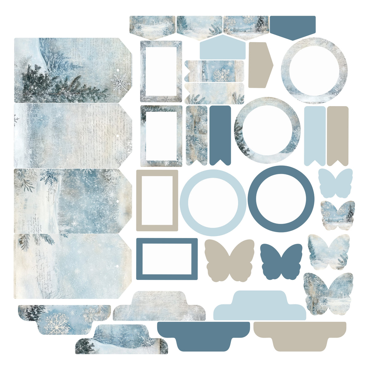 Snowflake Forest Essentials Ephemera – simplystateddesign