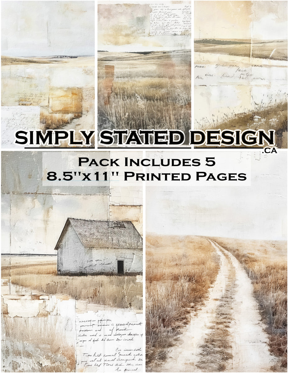 Soft Prairie 8.5 x 11 Paper Pack – simplystateddesign