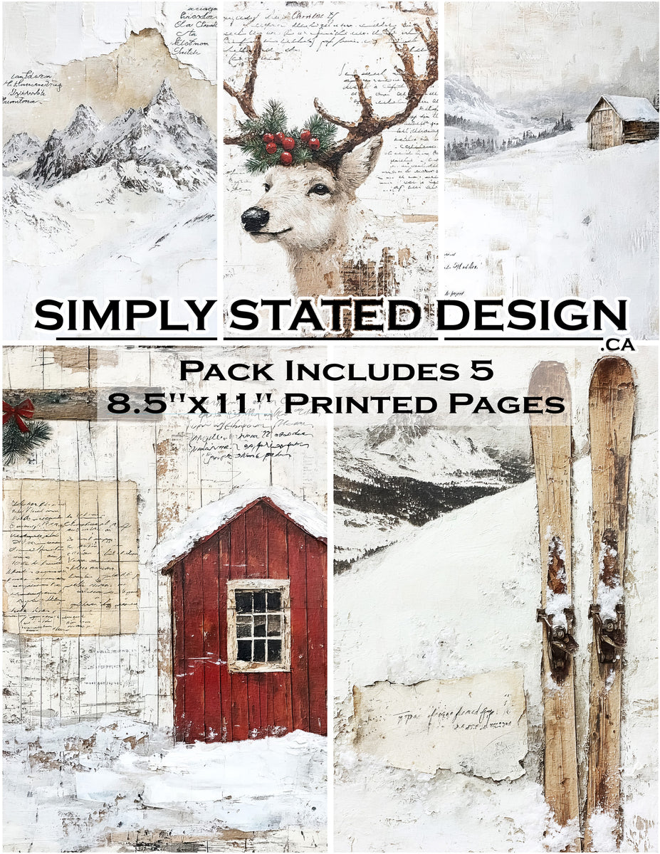 Lapland Winter 8.5 x 11 Paper Pack – simplystateddesign