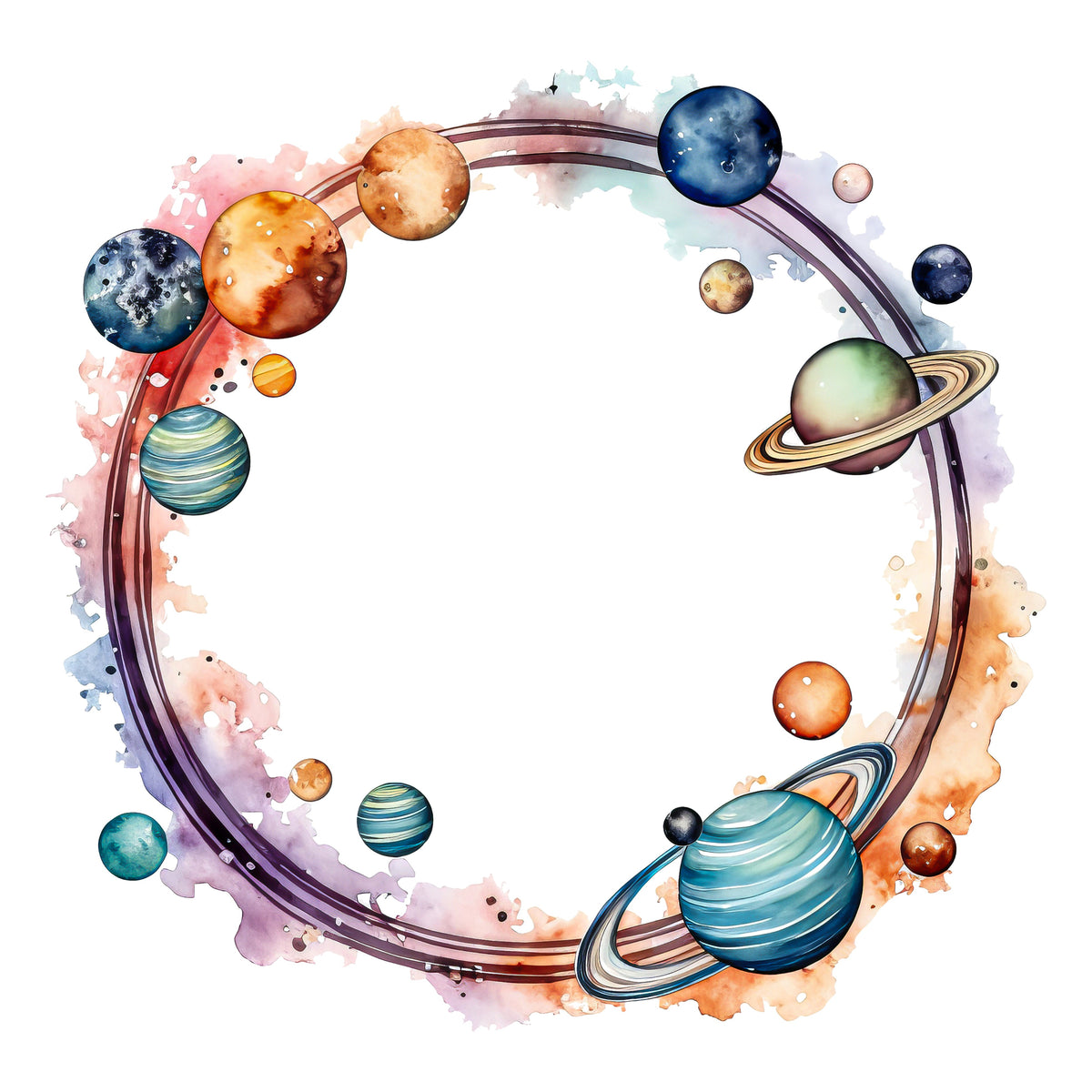 Outer Space 12x12 Die Cut Wreath – simplystateddesign