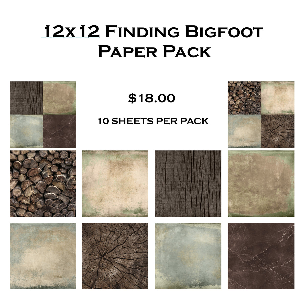 Finding Bigfoot 12x12 Paper Pack – simplystateddesign