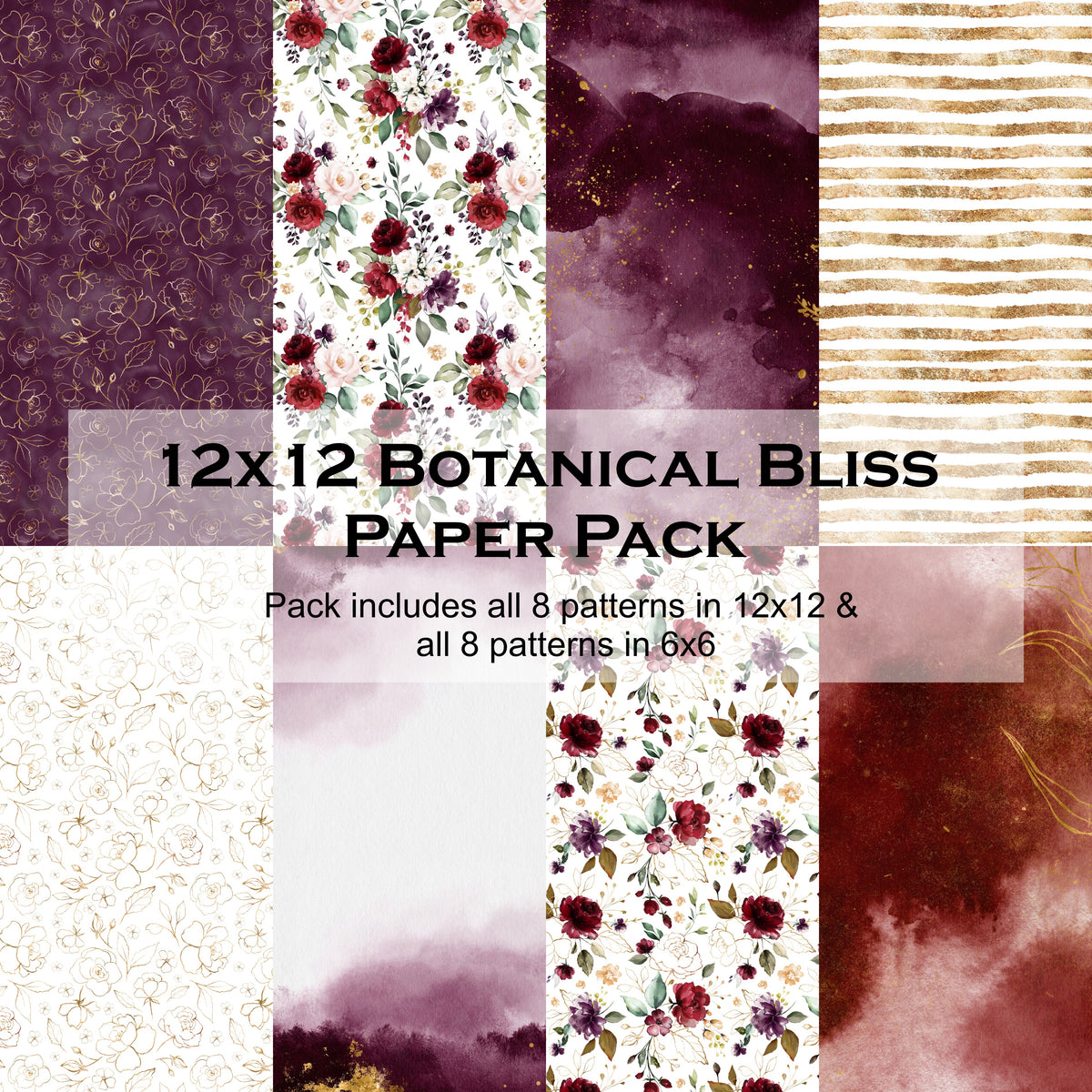 Botanical Bliss 12x12 Paper Pack – simplystateddesign