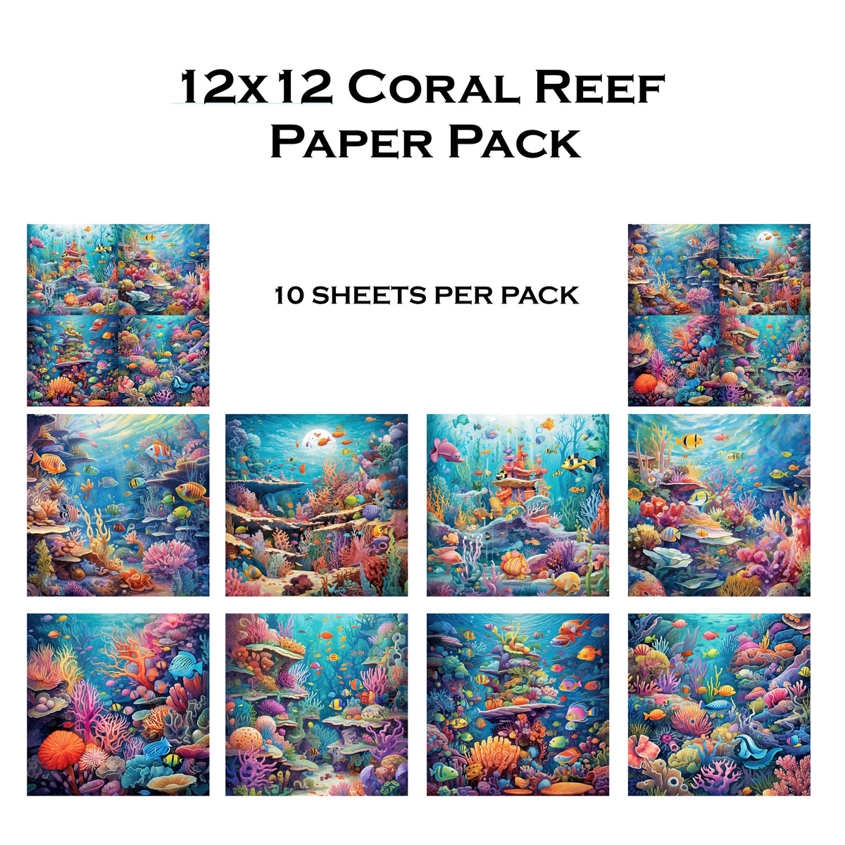 Coral Reef 12x12 Paper Pack – simplystateddesign