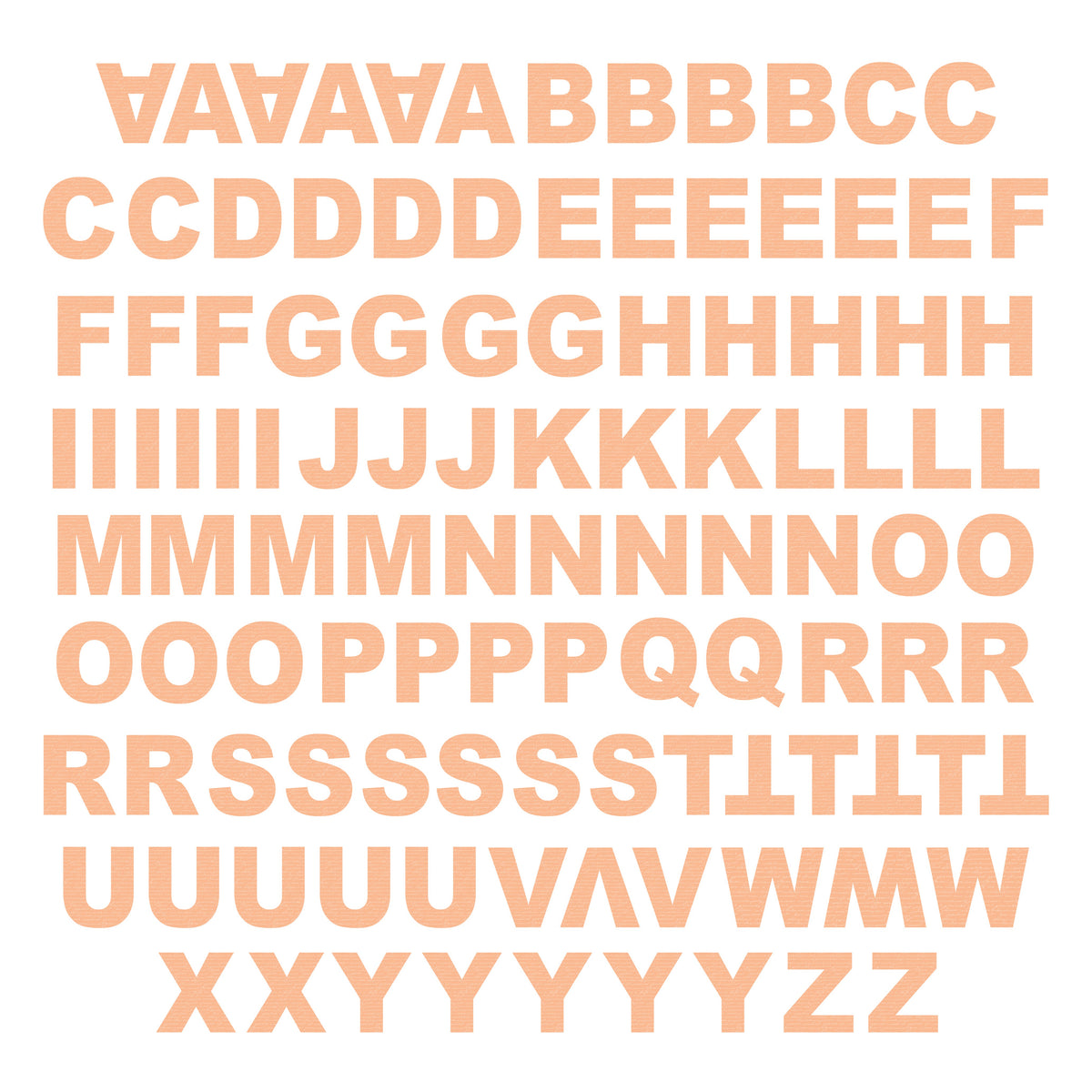 Pastel Script Alphabet Ephemera – simplystateddesign