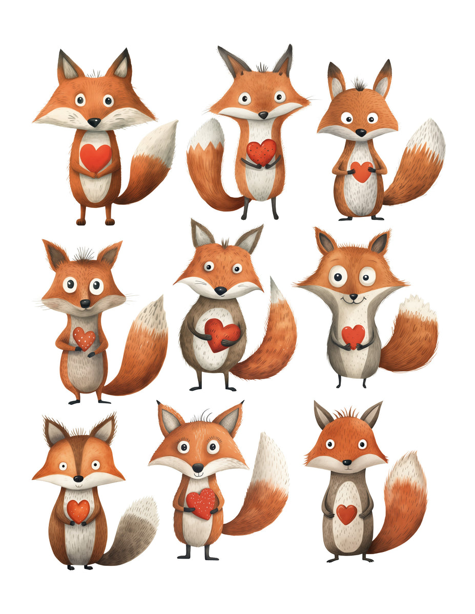 Quirky Love Fox Ephemera – simplystateddesign