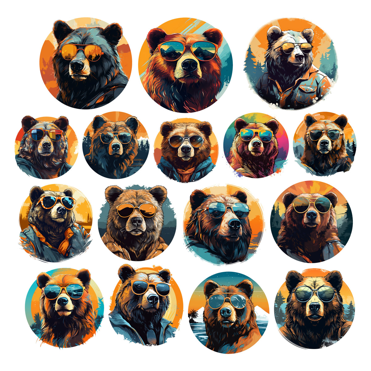 Retro Bears Ephemera Pack – simplystateddesign