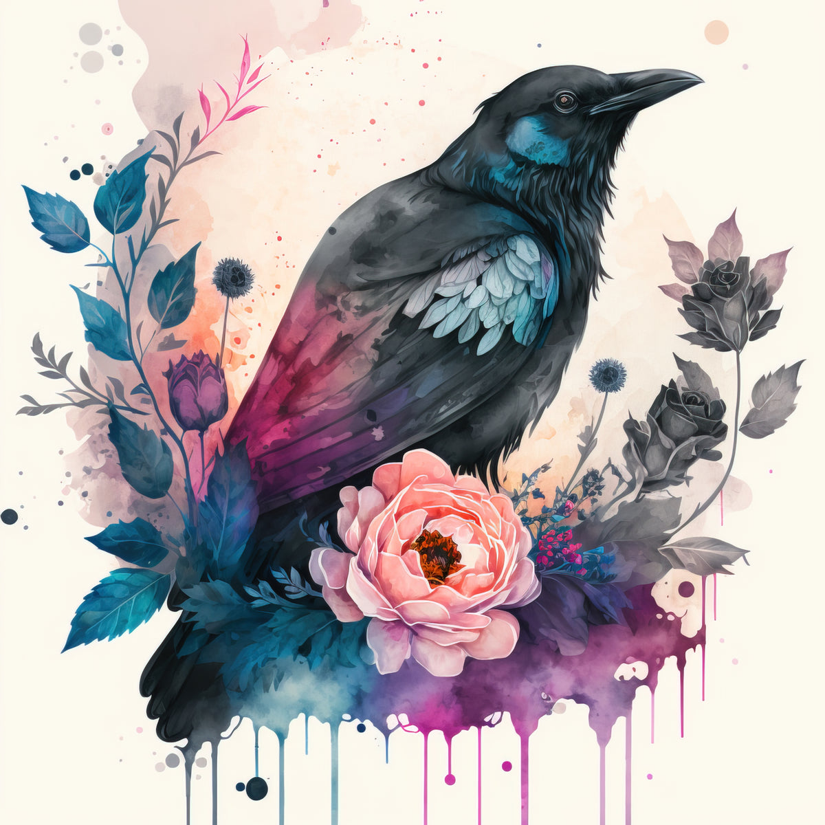 Crows and Flowers Paper 7 – simplystateddesign